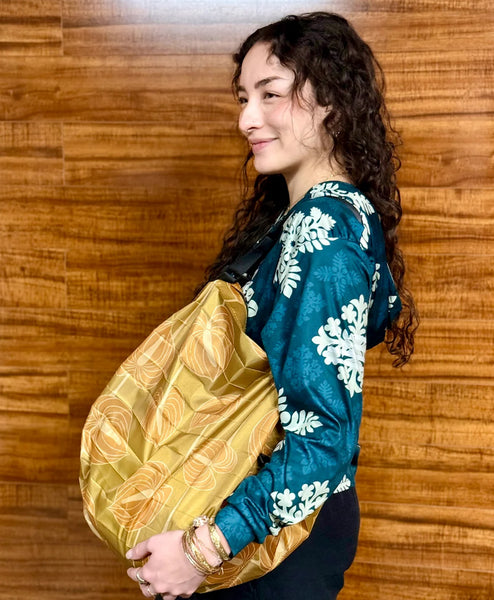 Origami Reusable Zipper Tote Anthurium – Hae Hawaii